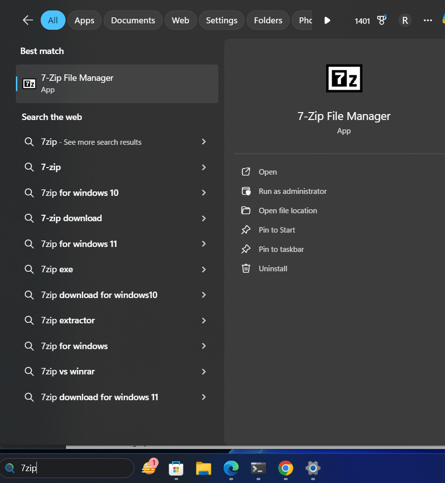 Как установить 7-Zip в Windows 11 или 10 с помощью одной команды — UNIXS.RU